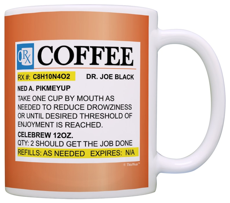 Coffee Lovers Gifts Prescription Coffee RX Pill Bottle - Etsy