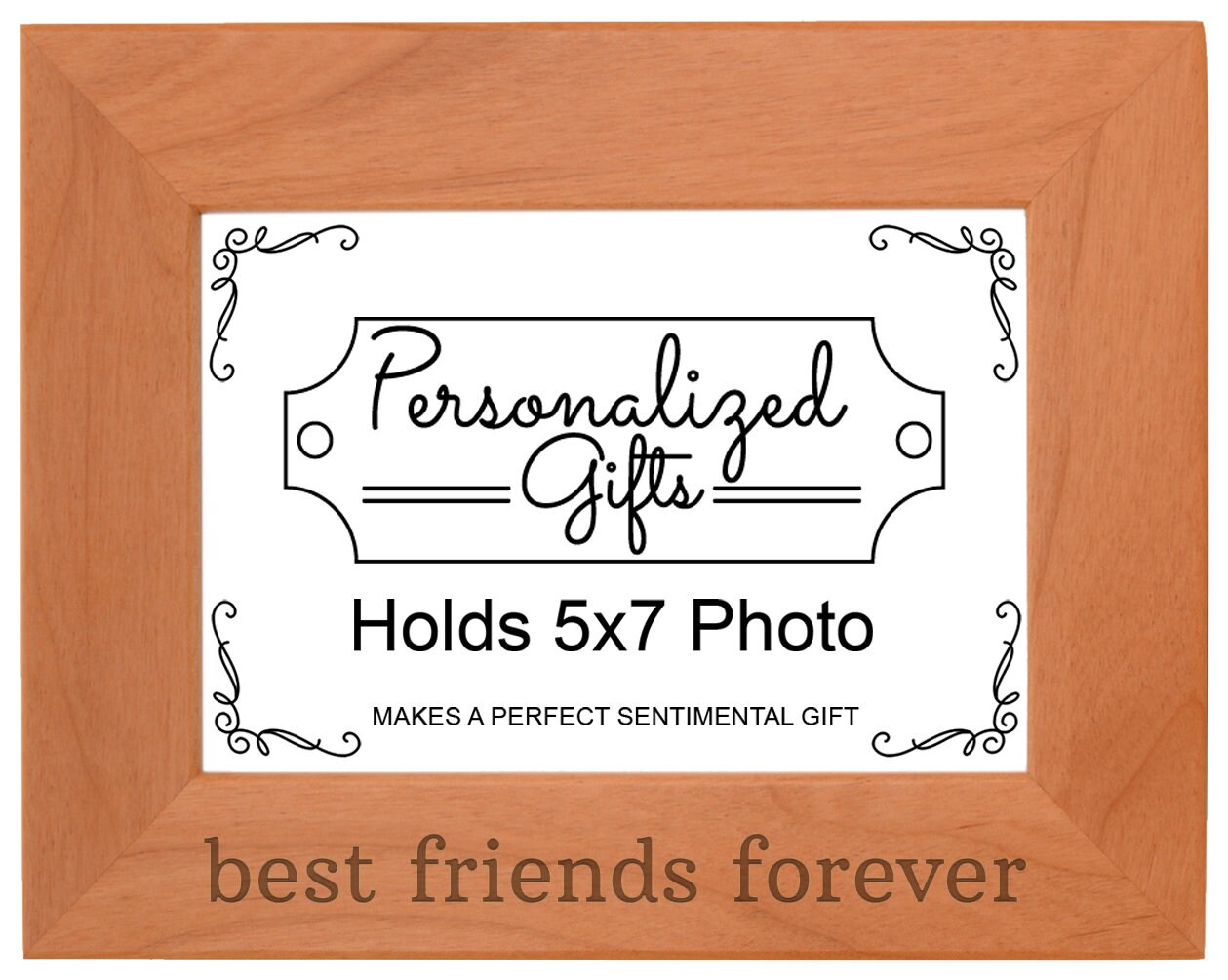 Best Friend Gift Best Friends Forever Engraved Wood Frame | Etsy