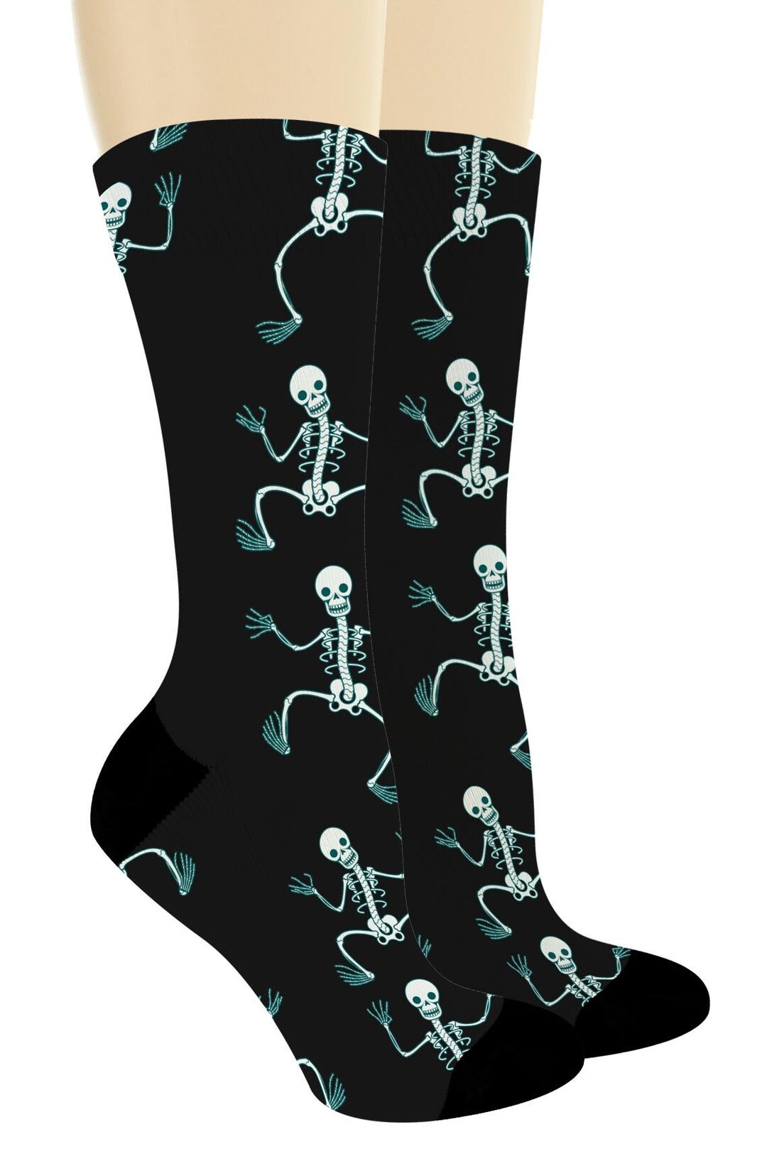 Dancing Skeleton Socks, Funny Skeleton Socks, Halloween Accessories ...