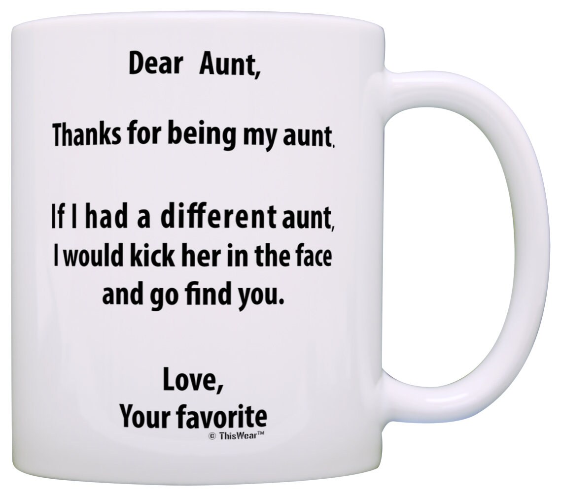 Funny Aunt Gifts Thanks for Being My Aunt If I Had A Different | Etsy