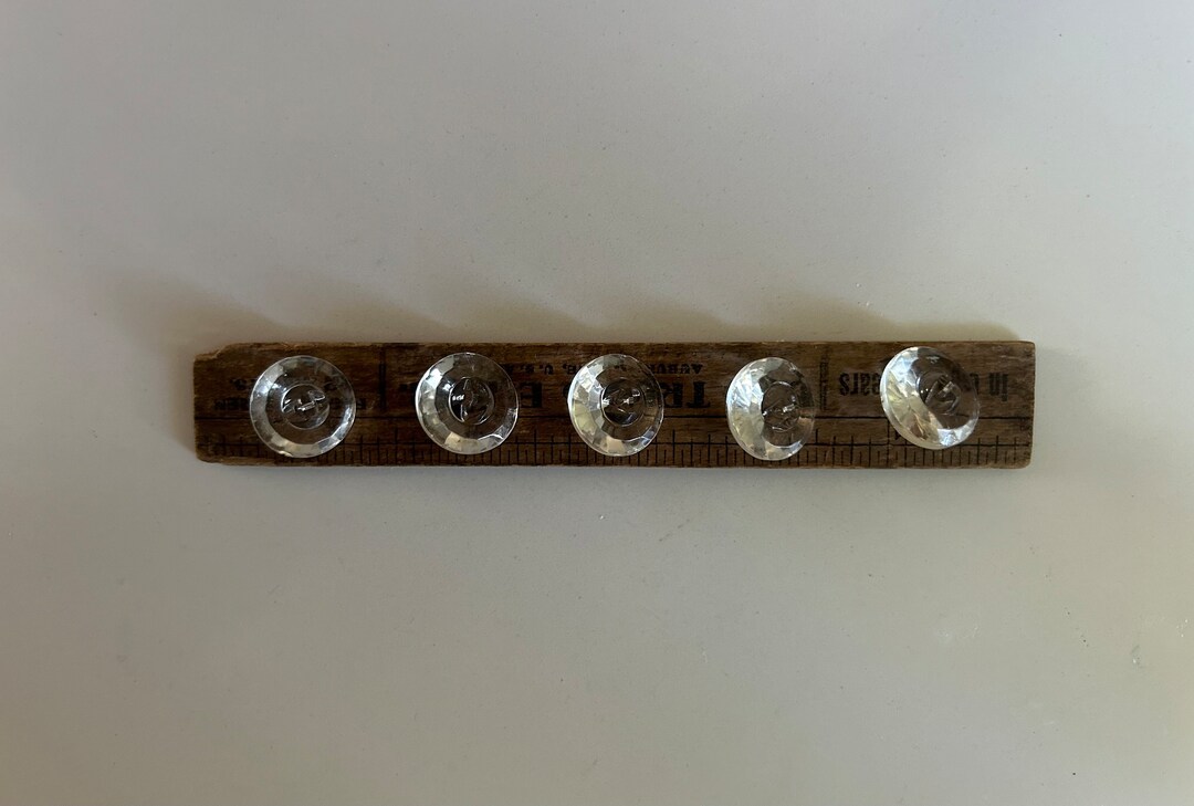 Antique Glass Shank Round Domed Buttons. Set of 5. Unique, Statement ...