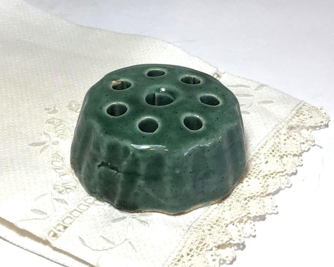 Vintage Ceramic Flower Frog - Etsy