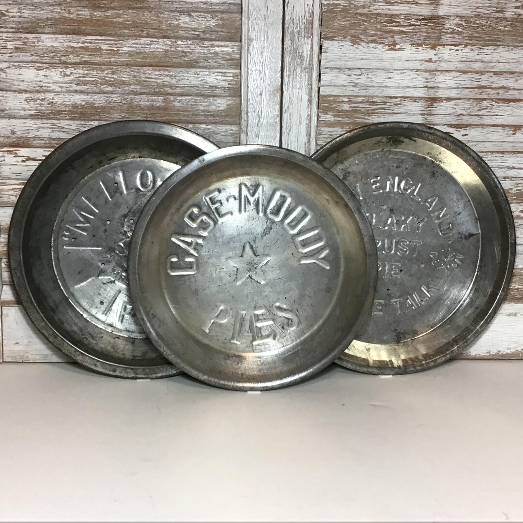CHOOSE ONE Vintage Pie Pan Advertising Pie Tin - Etsy