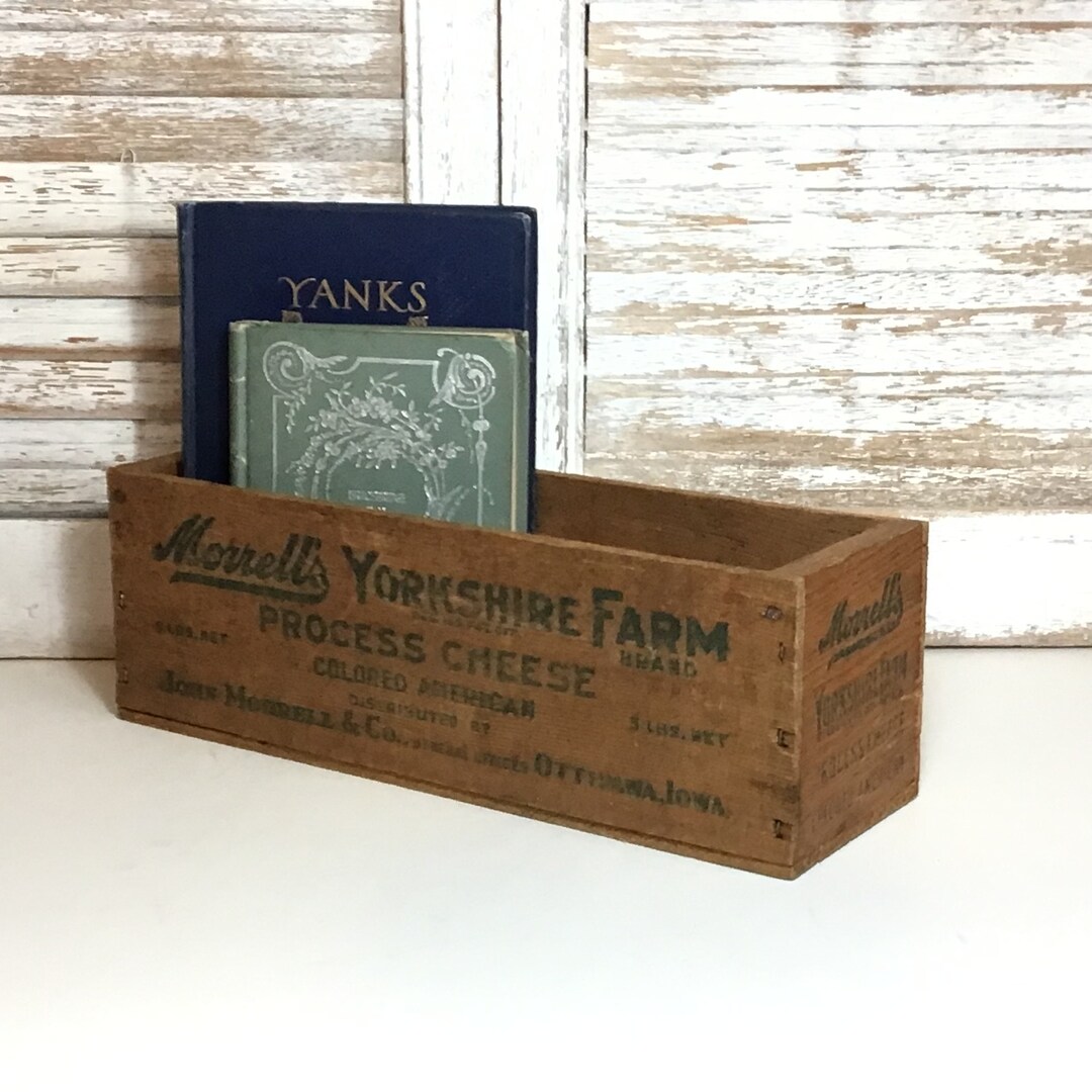 Vintage 5 Lb. Cheese Box - Morrell's Yorkshire Farm - Ottumwa, Iowa ...