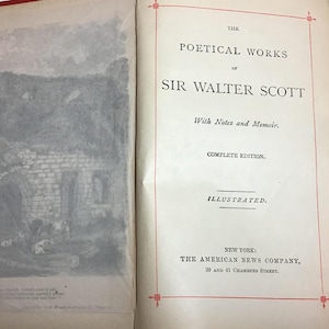 The Poetical Works of Sir Walter Scott Excelsior Edition 1884 - Etsy
