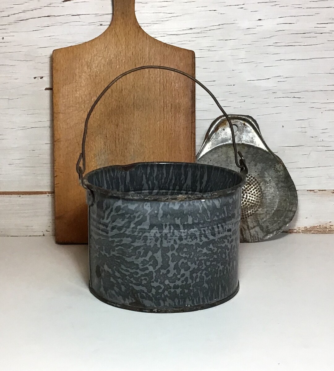 Vintage Graniteware Berry Pail Little Bucket Farmhouse Decor - Etsy