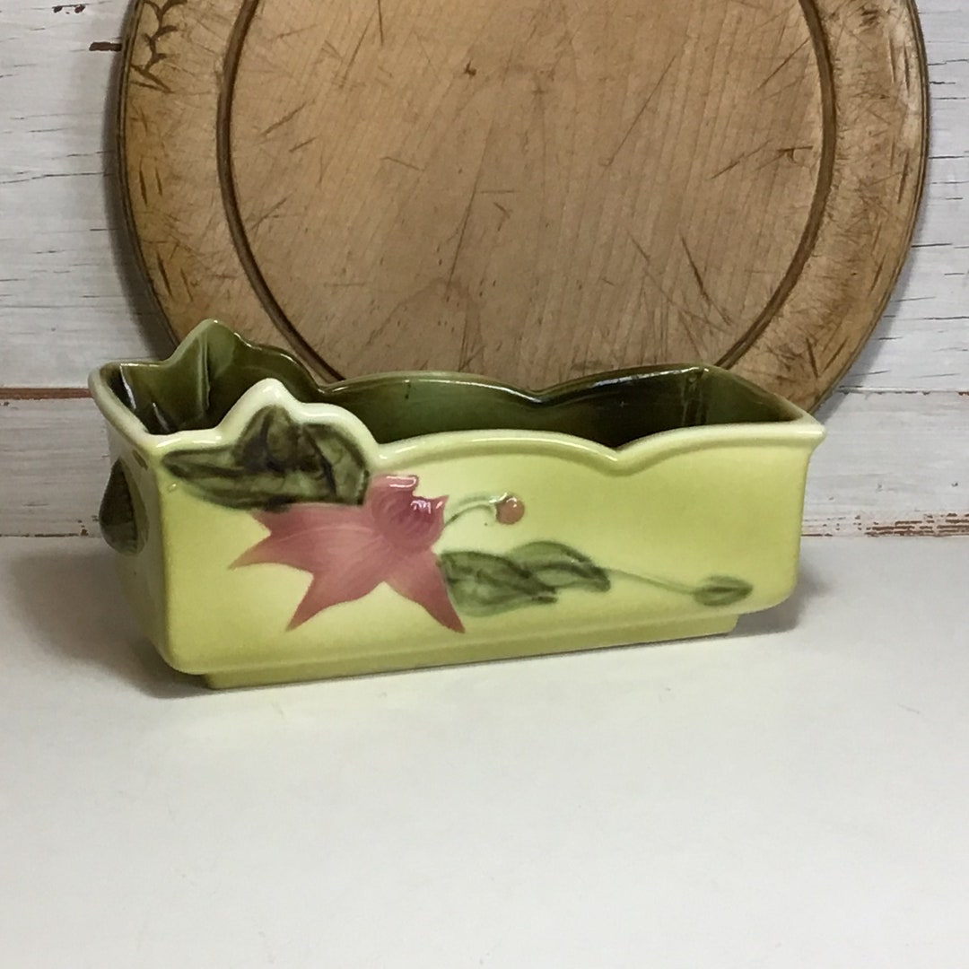 Vintage Hull Planter W14-10 Embossed Floral Design Mid Century - Etsy