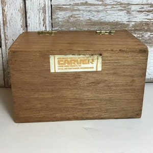 Vintage Wooden Card File Box Dove Tail Carver Wood Products - Etsy