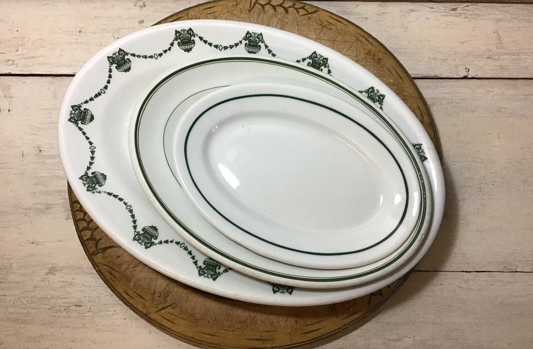 3 Vintage Restaurant Ware Oval Dishes Grindley Hotel Ware Mayer China ...