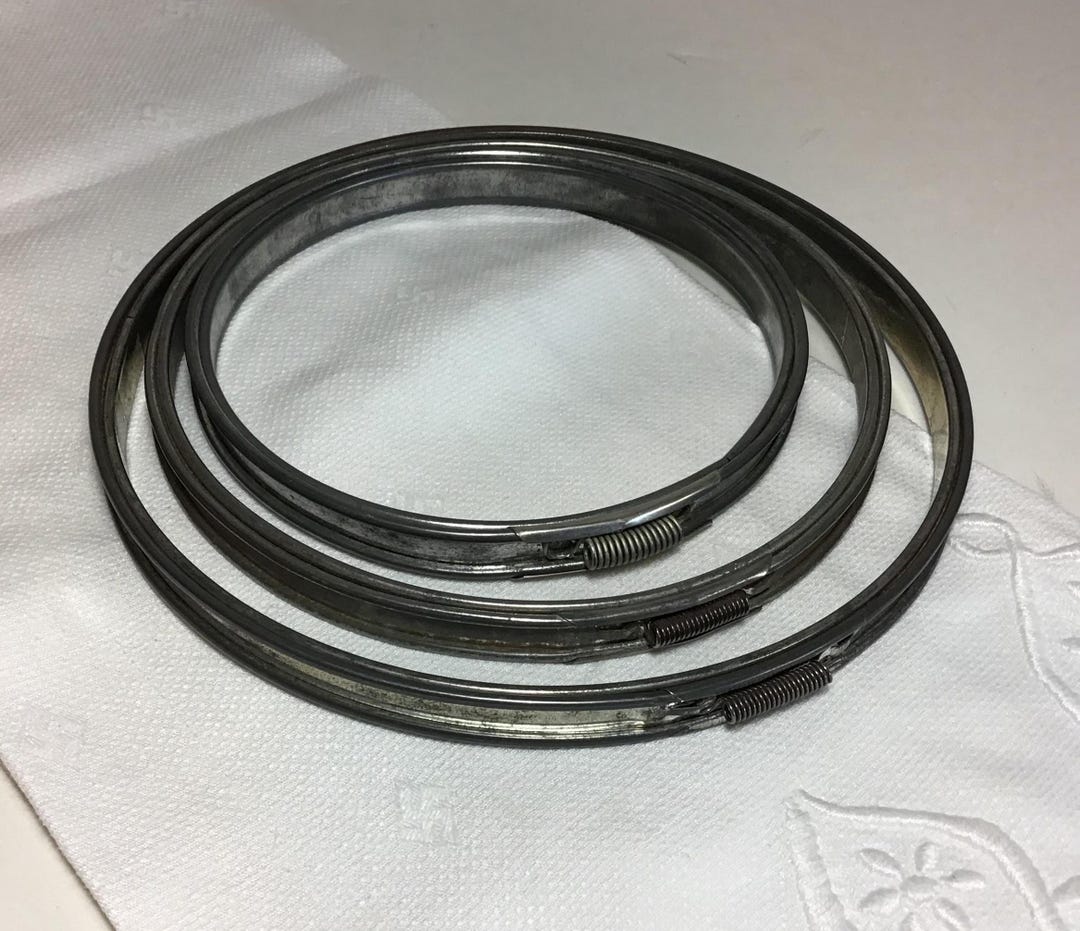 Set of 3 Vintage Metal Embroidery Hoops - Etsy