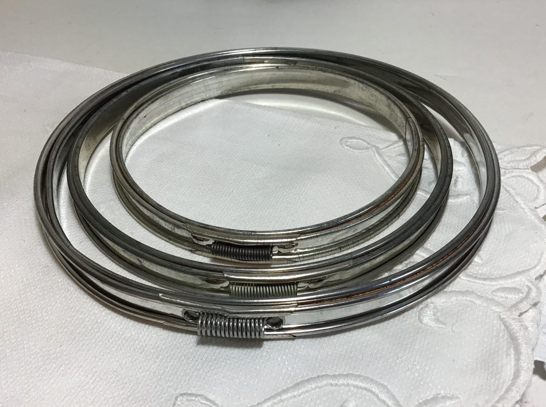 Set of 3 Vintage Metal Embroidery Hoops - Etsy