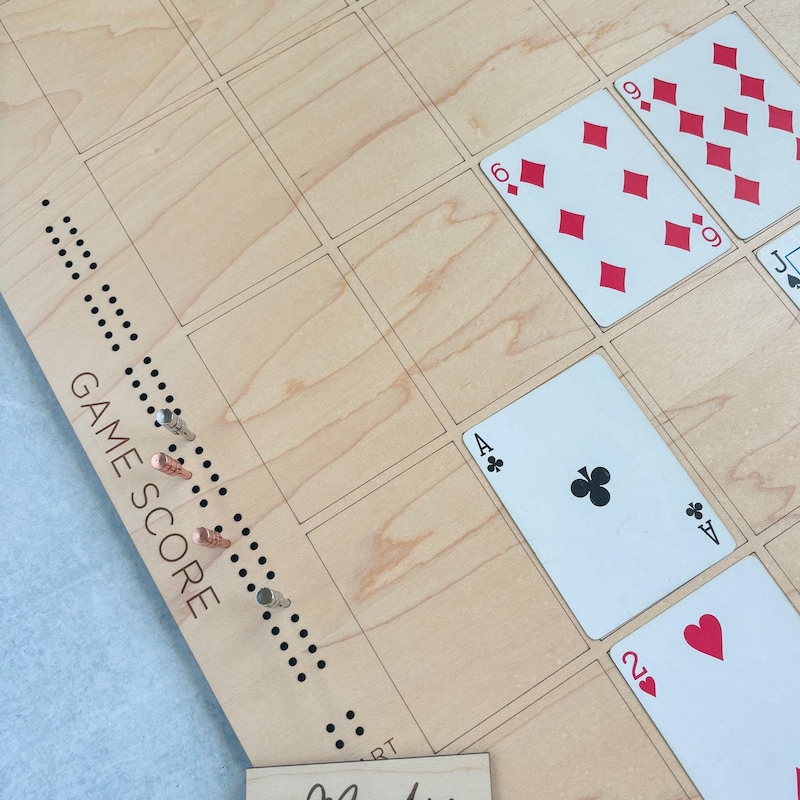 Cribbage Board Table - Etsy