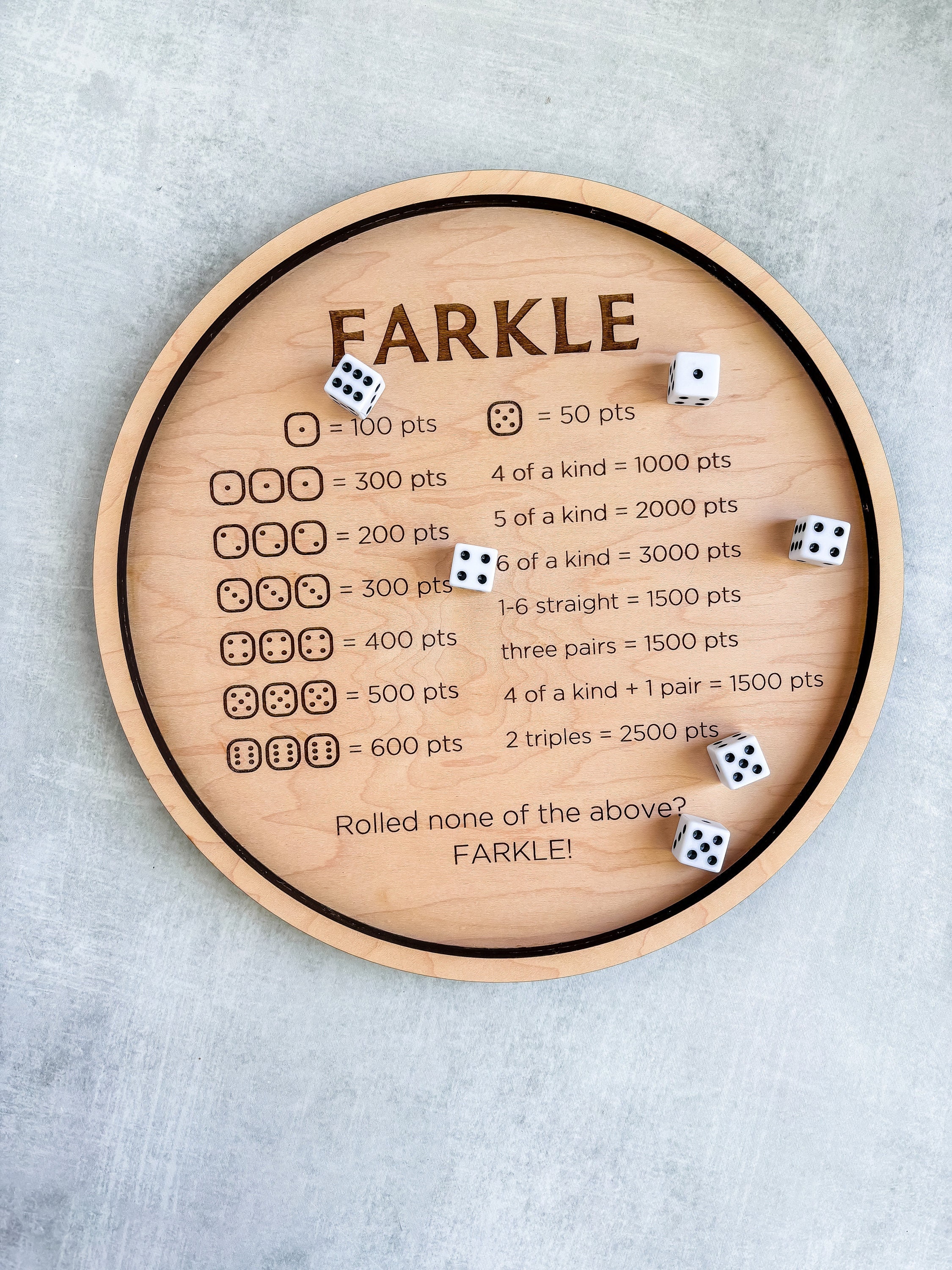 Farkle Board - Etsy