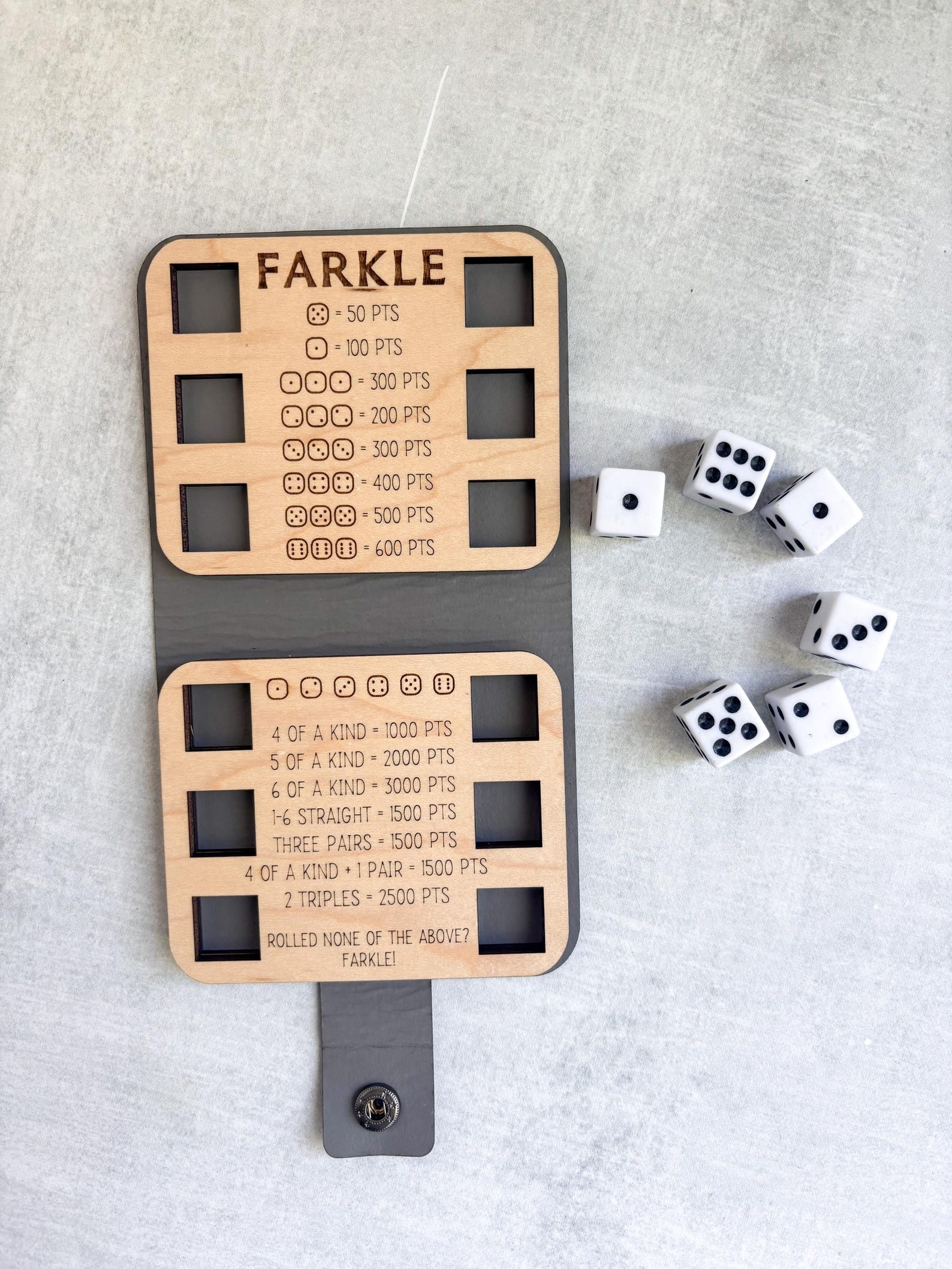 Travel Size Farkle, Mini Farkle, Family Game Night - Etsy