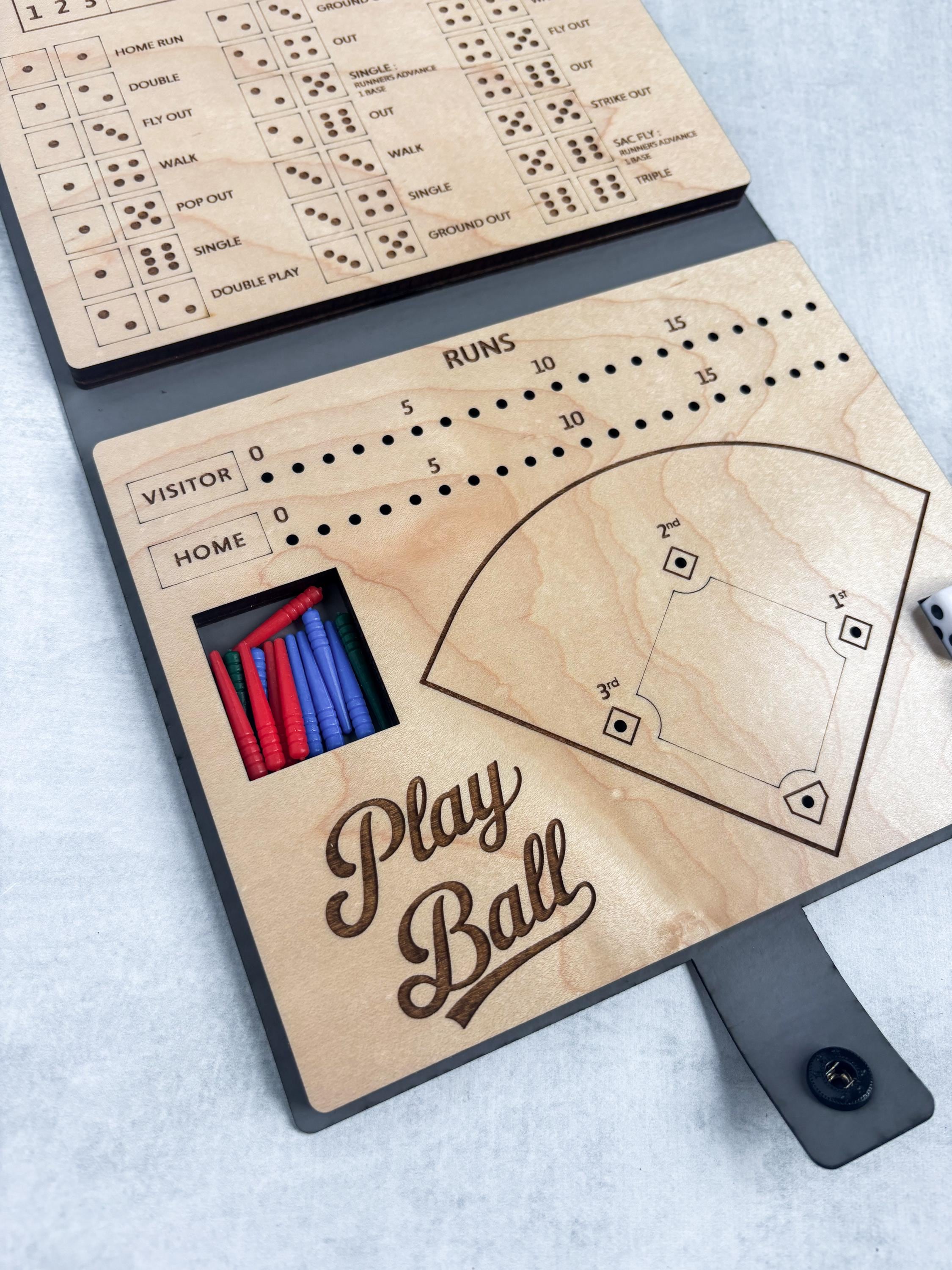 Dice Baseball Game, Travel Dice Baseball Game, Diceball Game - Etsy