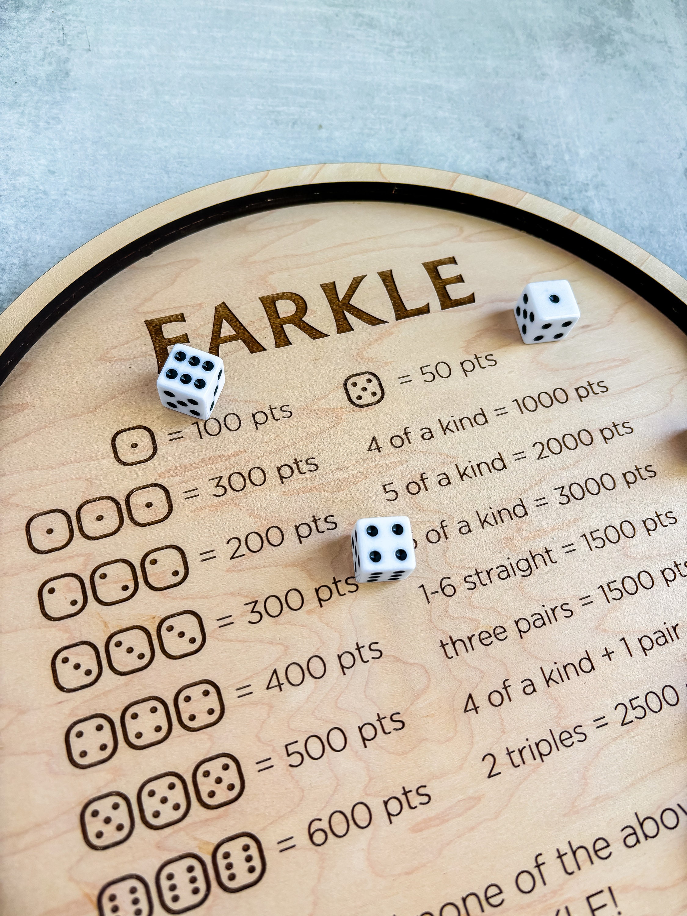 Farkle Board - Etsy