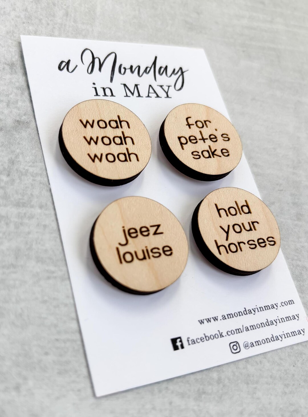 Midwest Snark Magnet Set | Sassy Magnet Set | Fridge Magnets - Etsy