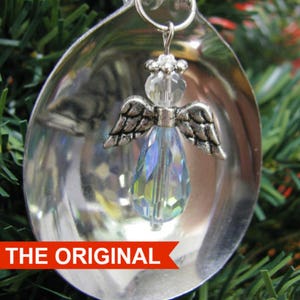Spoon Angel Ornament. THE ORIGINAL Soup Spoon Ornament; Iridescent ...