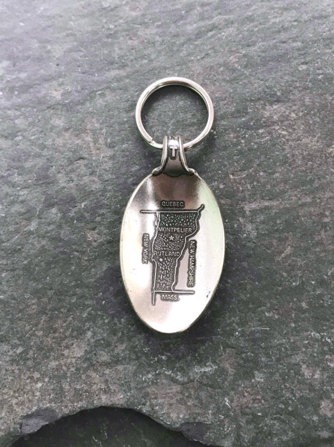 Vermont Keychain, Souvenir Spoon Keychain, up Cycle; Recycle, Vermont ...