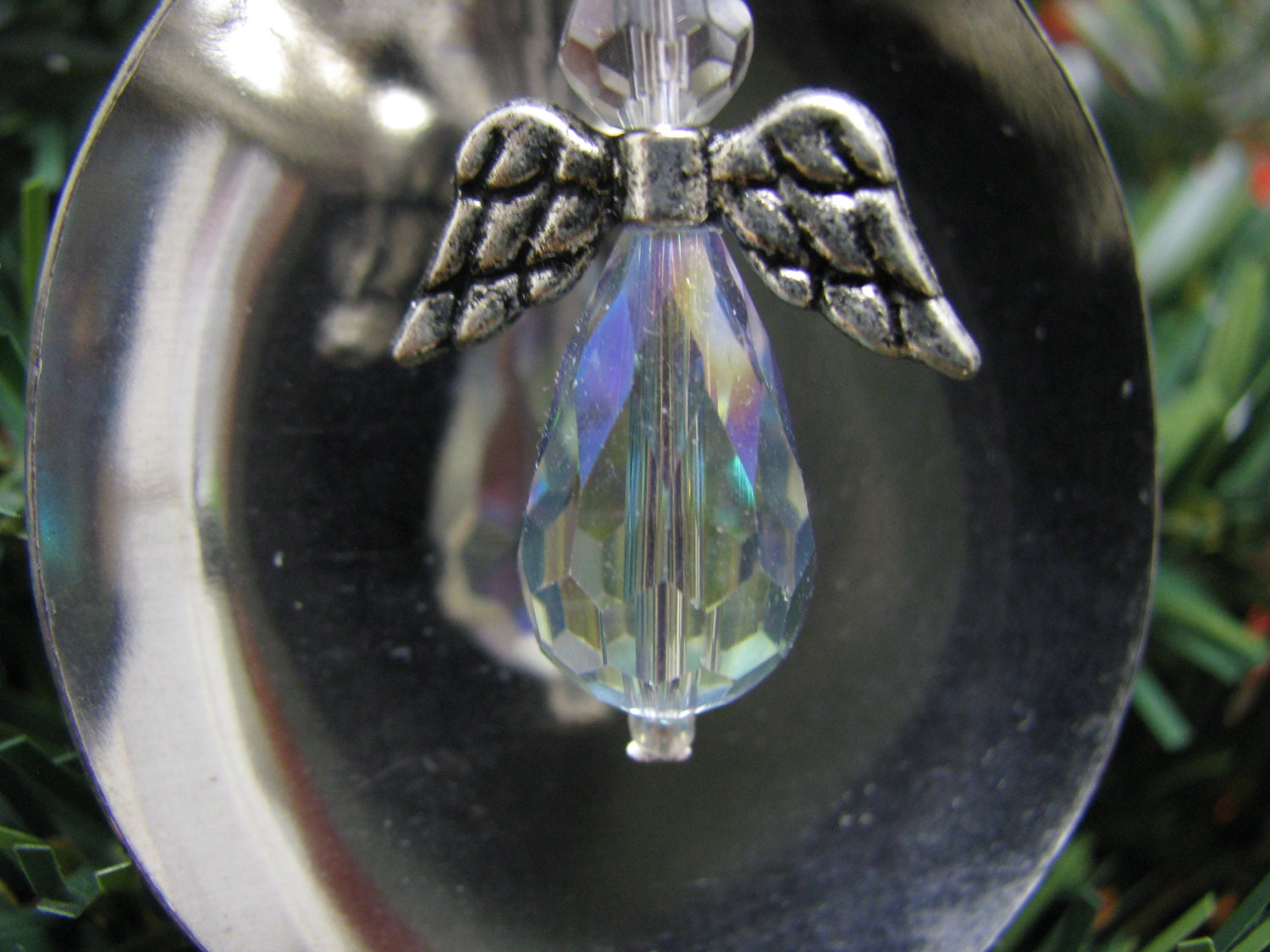 Spoon Angel Ornament. THE ORIGINAL Soup Spoon Ornament; Iridescent ...