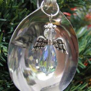 Spoon Angel Ornament. THE ORIGINAL Soup Spoon Ornament; Iridescent ...