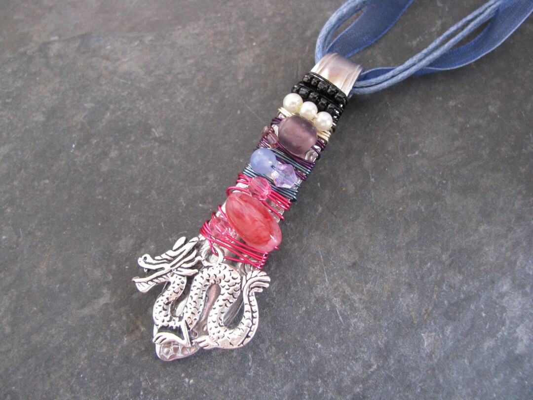 Mulan Inspired Spoon Necklace; Princess Mulan; Wire Wrapped and Beaded ...