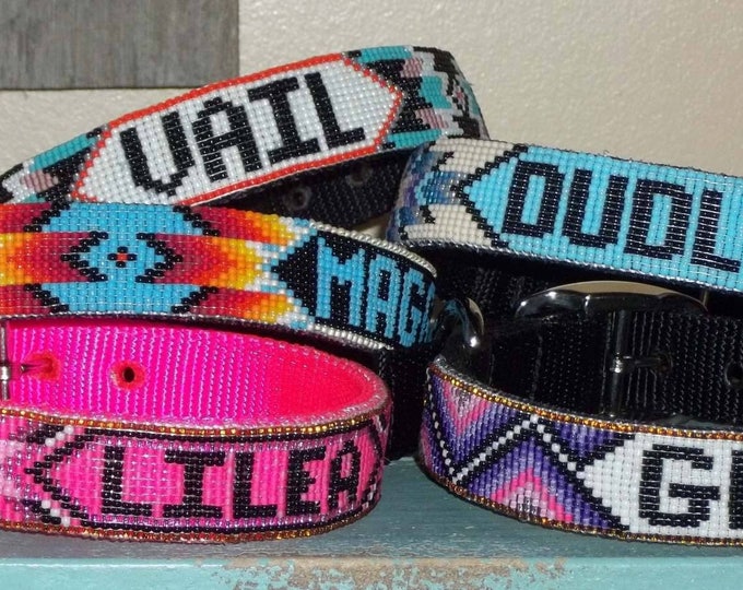 Beaded Dog Collars - Etsy
