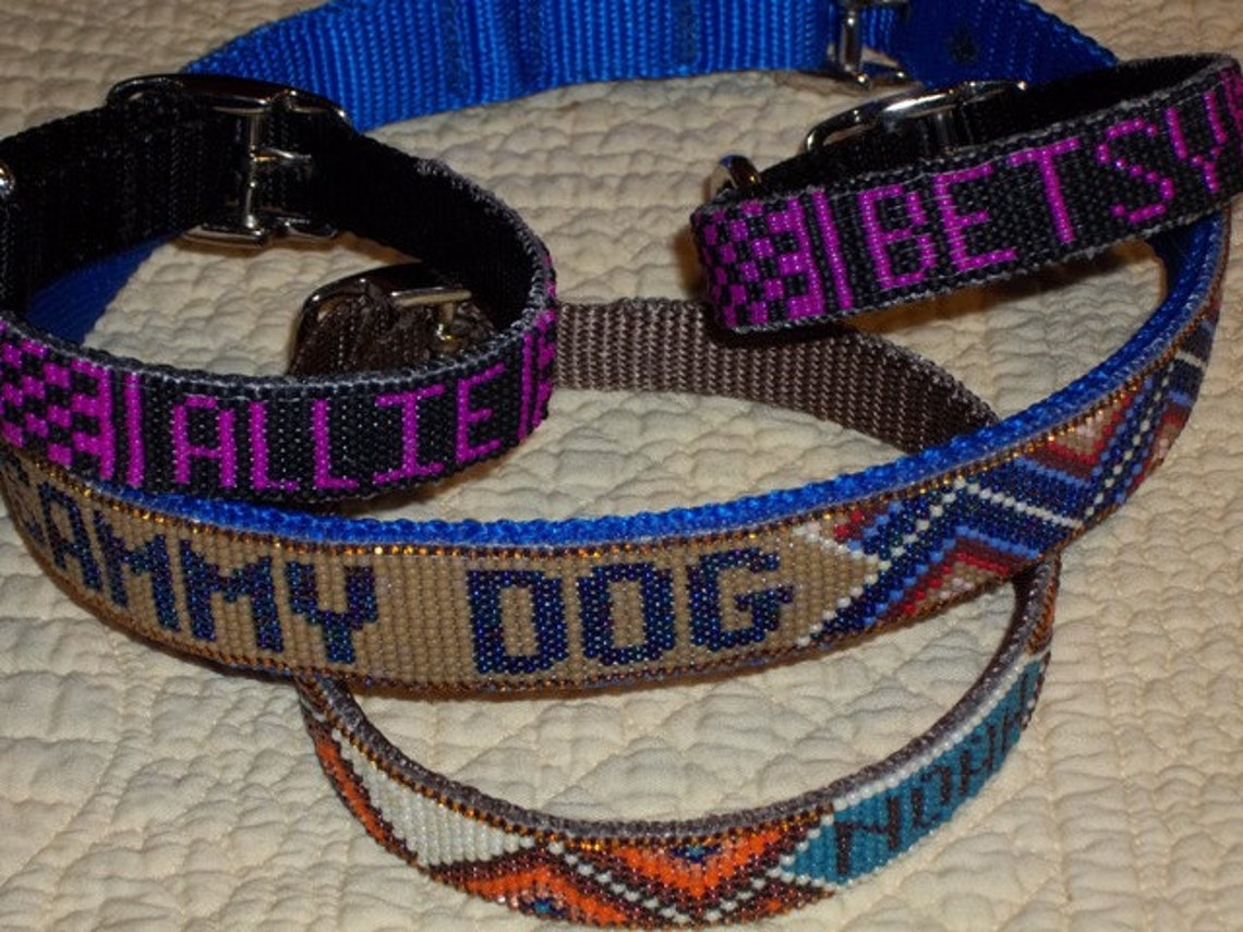 Beaded Dog Collars - Etsy