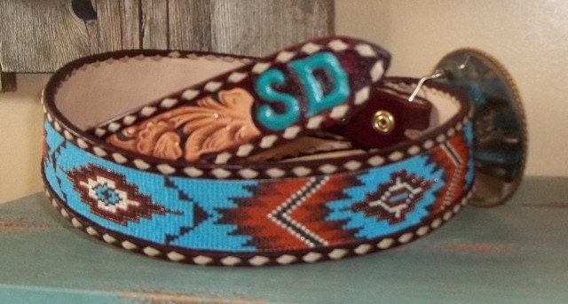 Handmade beaded belt | Etsy