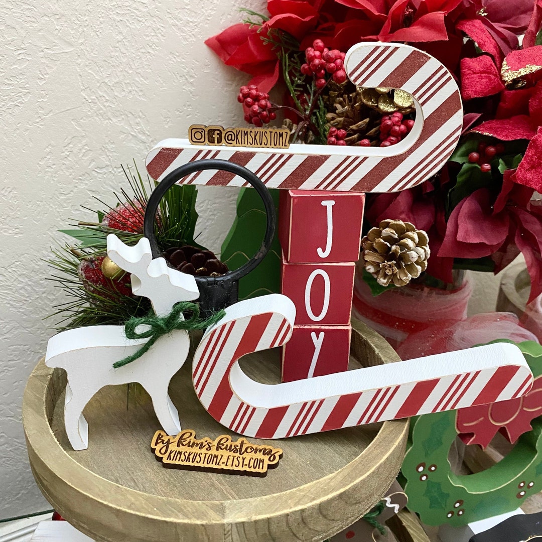 Candy Canes Christmas Decor Candy Cane Decor Xmas Decor - Etsy