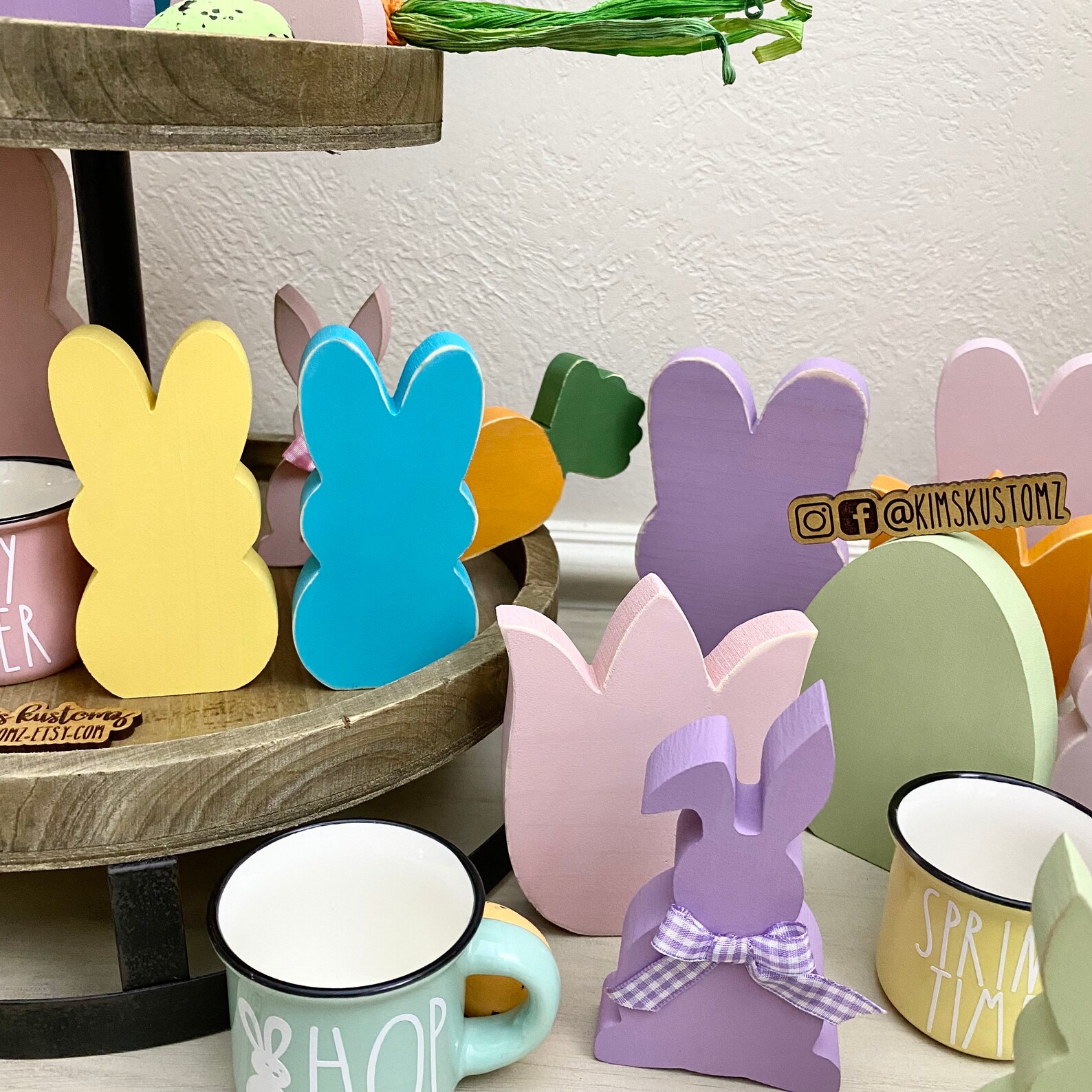 Mini Peeps Easter Peeps Wood Peeps Easterdecor Spring - Etsy