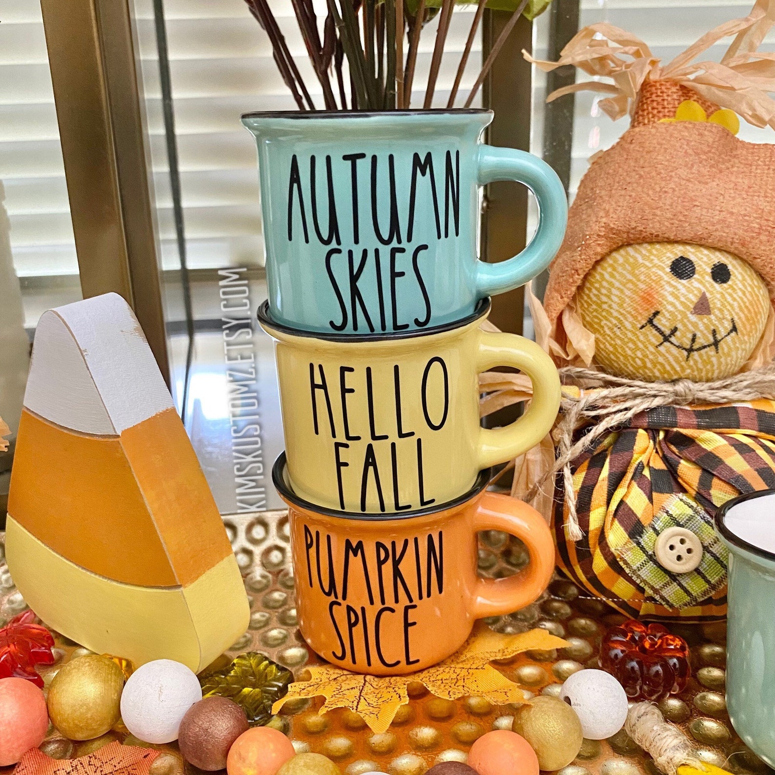 Mini Fall Mugs Thanksgiving Mugs Halloween Mugs 2.4oz - Etsy