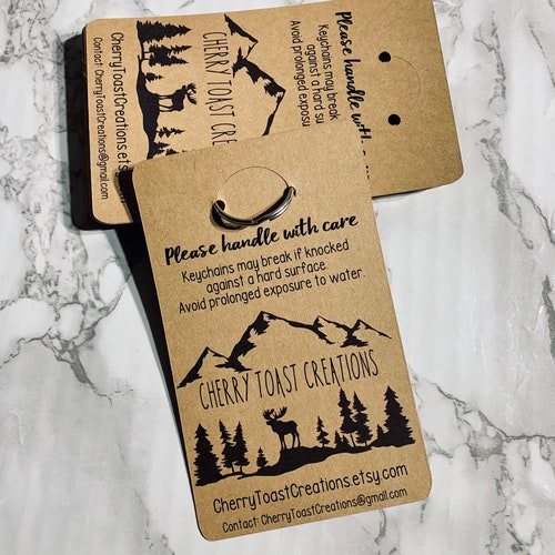 Custom Keyring Backing Card Recycled Eco Friendly | Etsy