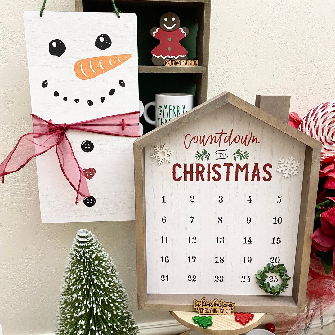 Christmas Countdown House Christmas Decor Fireplace Decor Christmas ...
