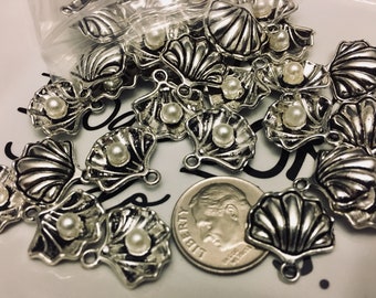 Antique Silver Shell - Etsy