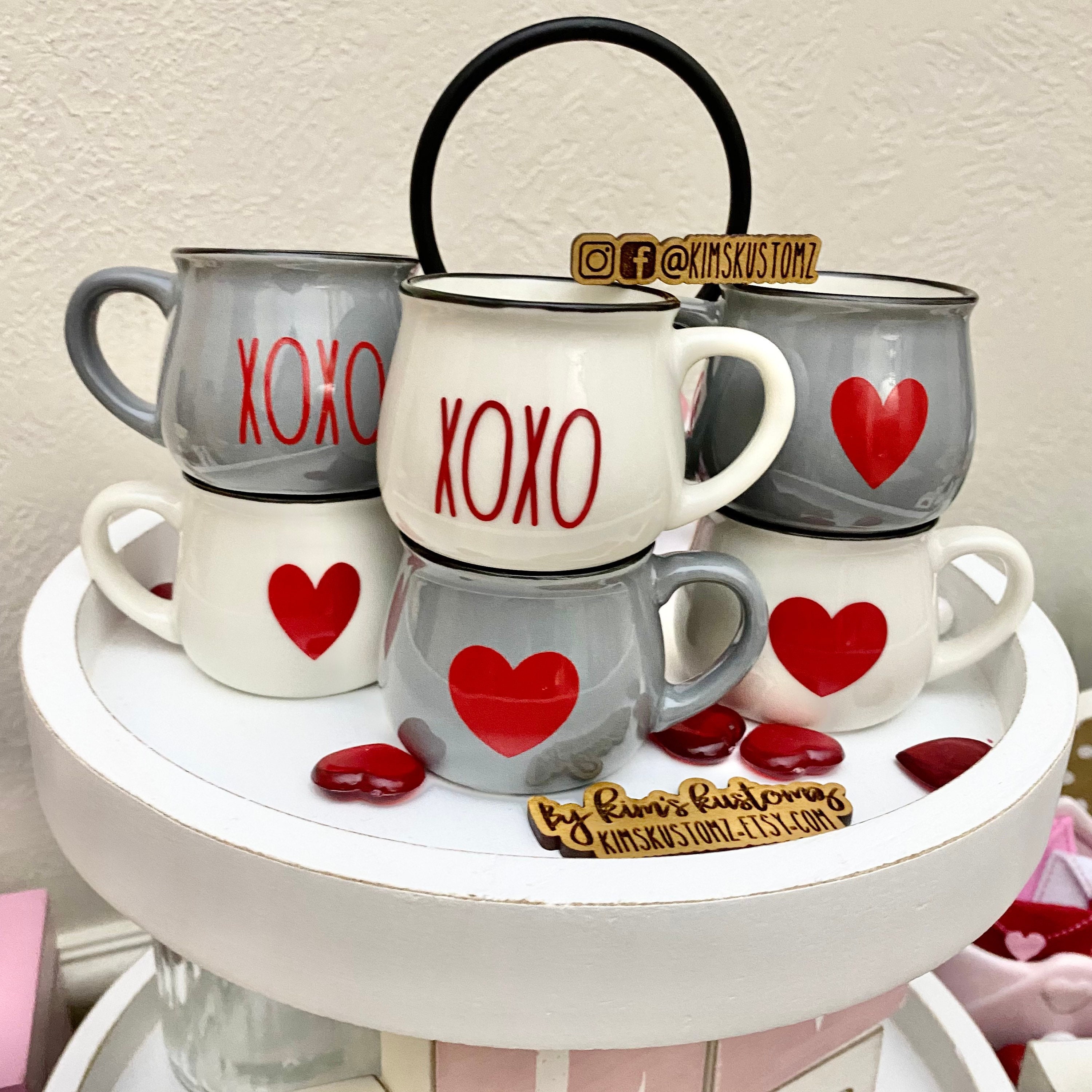 Valentines Day MINI Potbelly Mugs Mini Mugs Customized | Etsy
