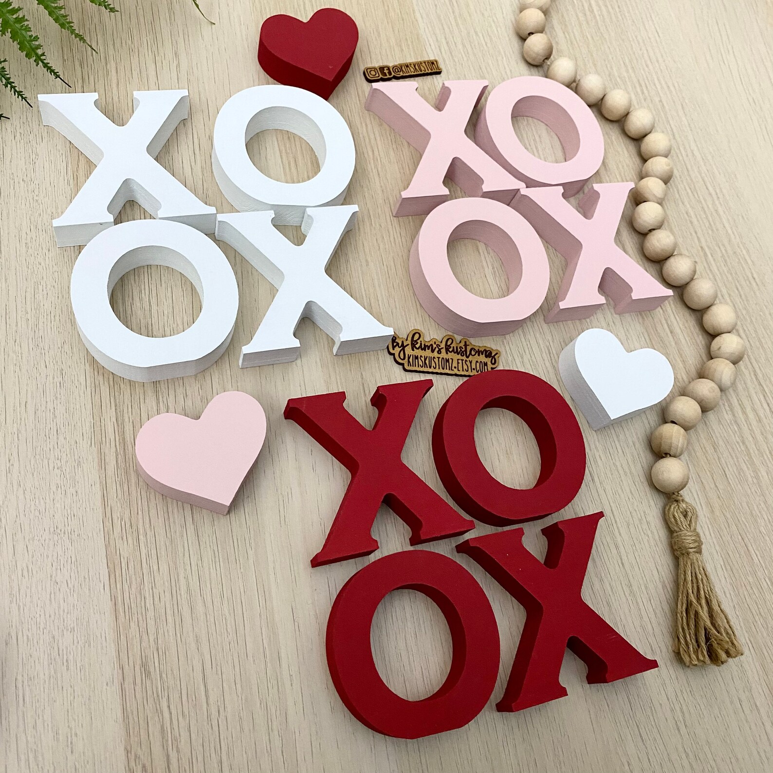XOXO Letters XOXO Blocks Valentine Decor Valentine Tier - Etsy