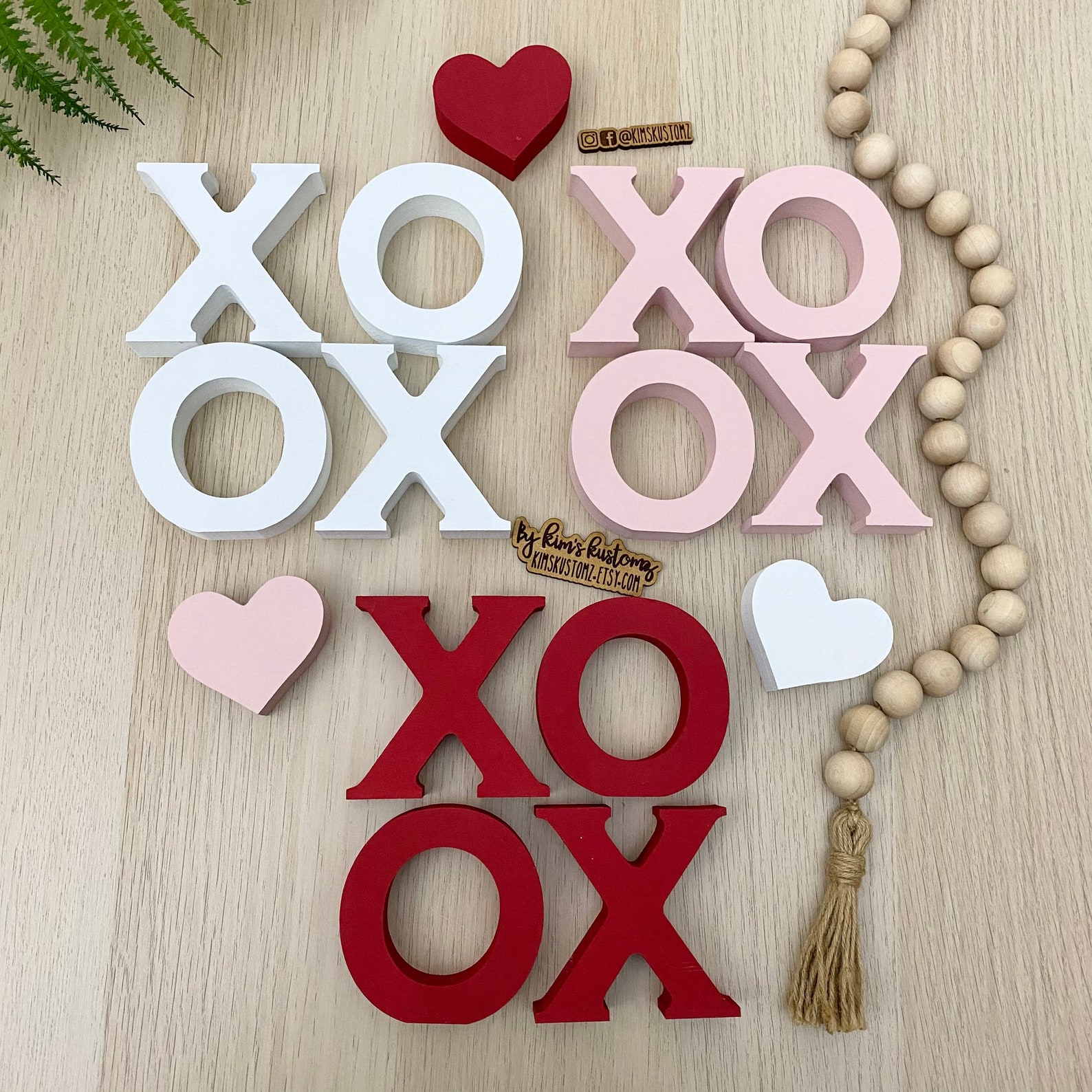 XOXO Letters XOXO Blocks Valentine Decor Valentine Tier - Etsy