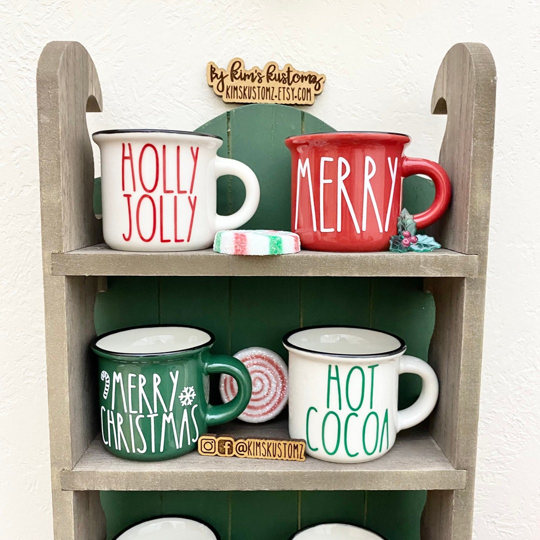 Mini Christmas Mugs 2.4oz | Christmas Mugs | Customized Mini Mugs ...