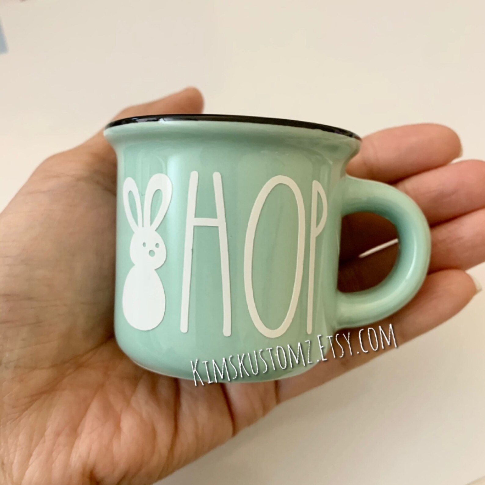 Spring Easter Mini Mugs 2.4oz and Big Mugs 12.85oz Spring | Etsy