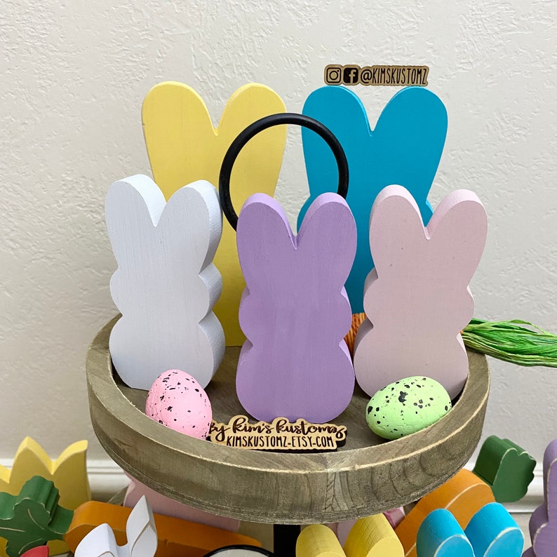 Mini Peeps Easter Peeps Wood Peeps Easterdecor Spring - Etsy