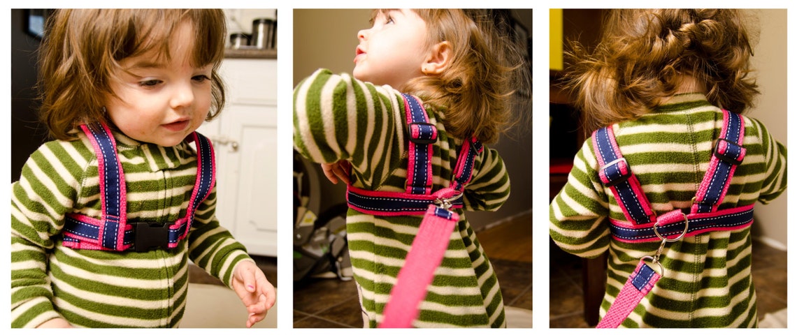 Child Harness. Baby & Toddler Harness Lead. Cotton Webbing - Etsy