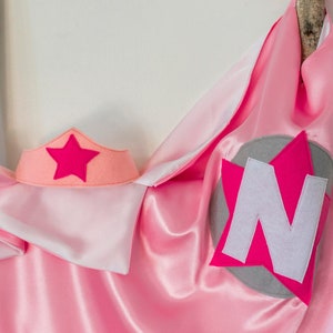 Super Hero Set Personalized. Cape & Crown or Mask. Light Pink - Etsy Canada