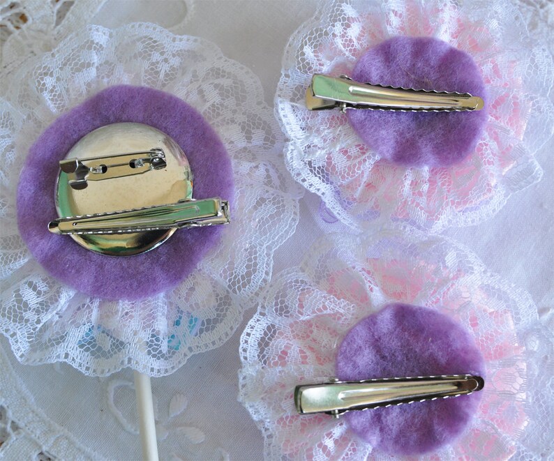 Bean Sprinkle Arts Powder Blue Lollipop Donut Set - Etsy