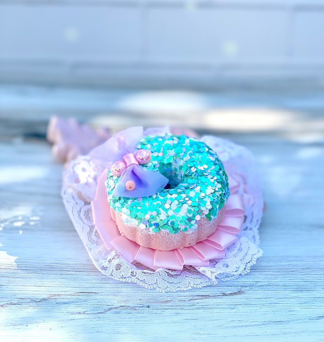 Pastel Pink Mint Fake Donut Hair Clip/mini Hat Handmade by Bean ...