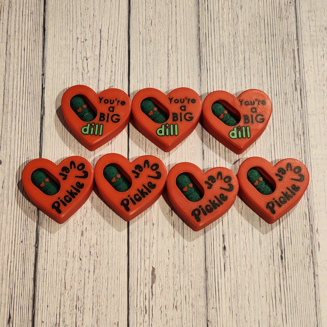 Heart Pickle Box Set - 3D Printed - Etsy