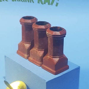 Set of 3 Miniature Chimney Pots, Edwardian Style, 1/48th Scale - Etsy