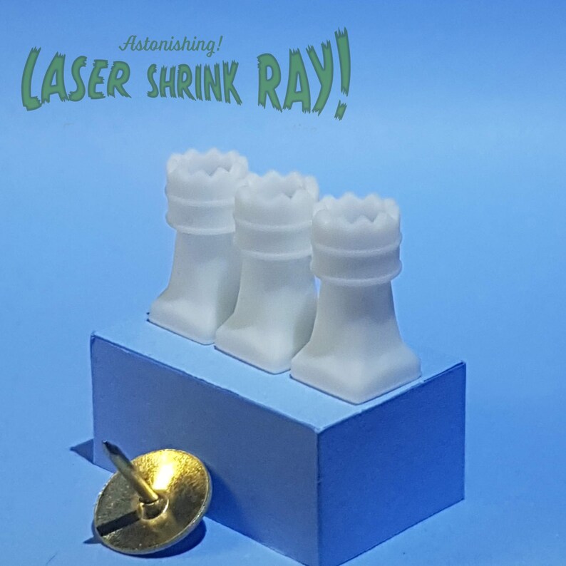 Set of 3 Miniature Chimney Pots crown Style - Etsy