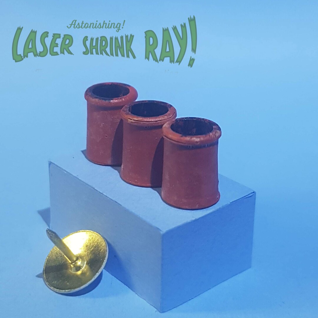 Set of 3 Miniature Chimney Pots, "roll Top" Style, 1/48th Scale - Etsy