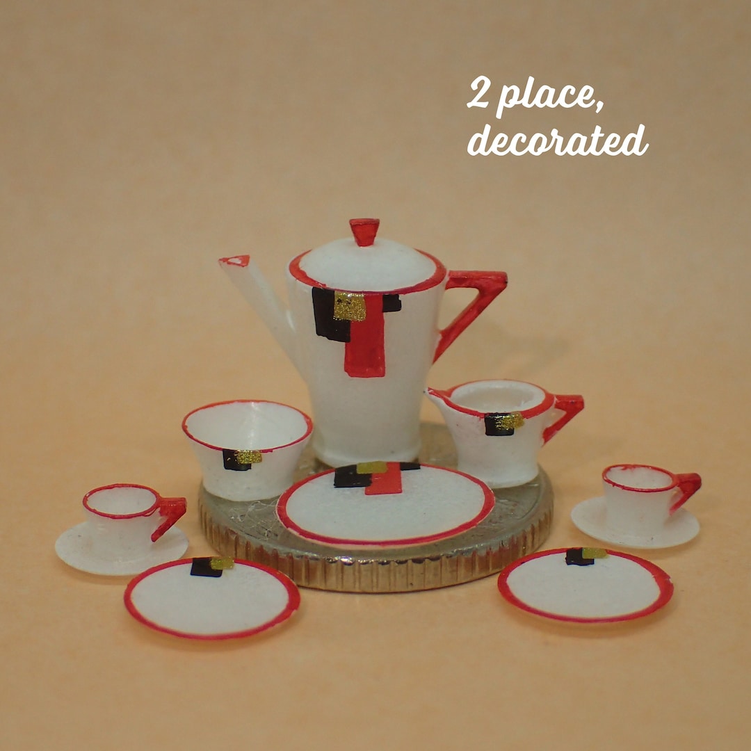Art Deco Coffee Set, 1/24th Scale - Etsy